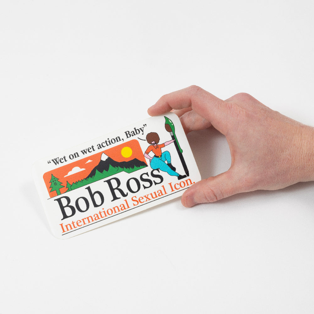 Bob Ross Sticker – Baked Lab